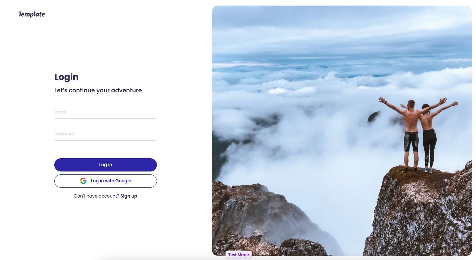 Login Form With Large Image | Free Webflow Component